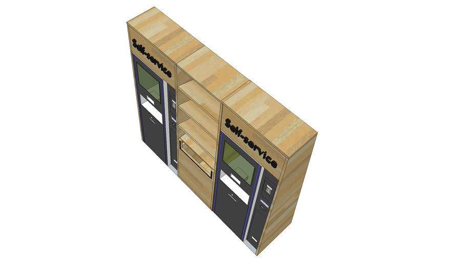 3 bay self-service | 3D Warehouse