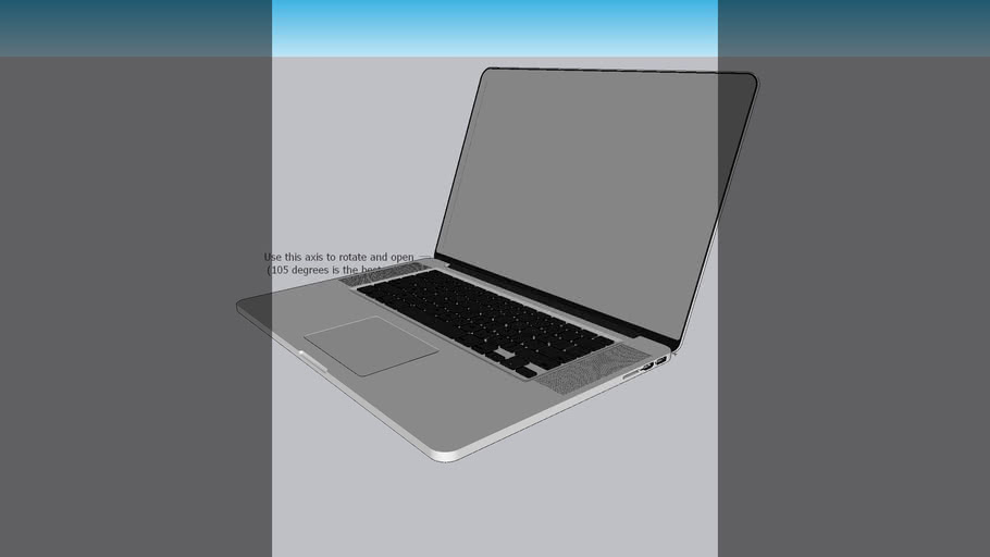 Apple 15' Macbook Pro Retina 2013 | 3D Warehouse