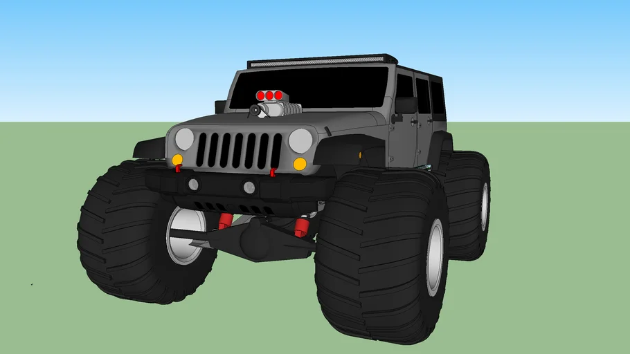 simple monster jeep | 3D Warehouse