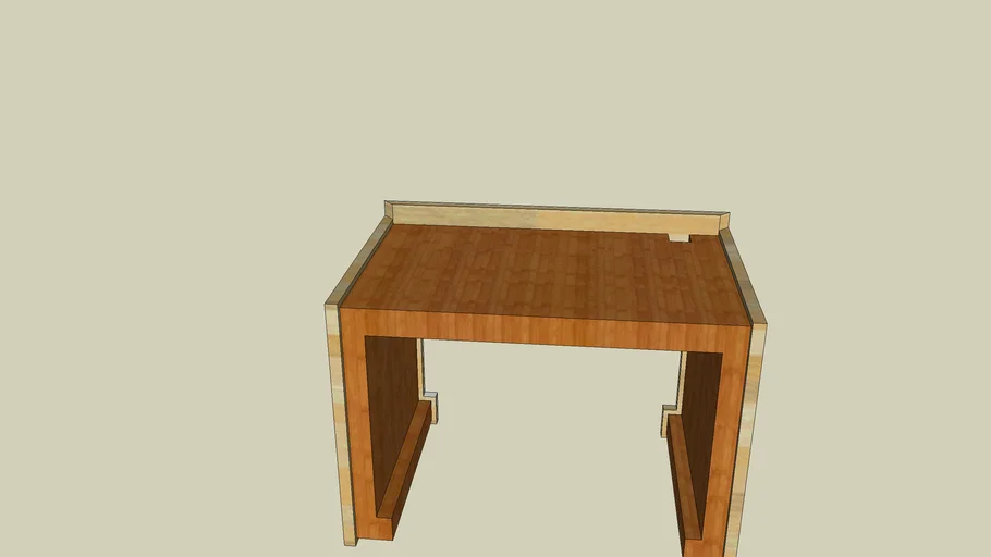 Simple Desk | 3D Warehouse