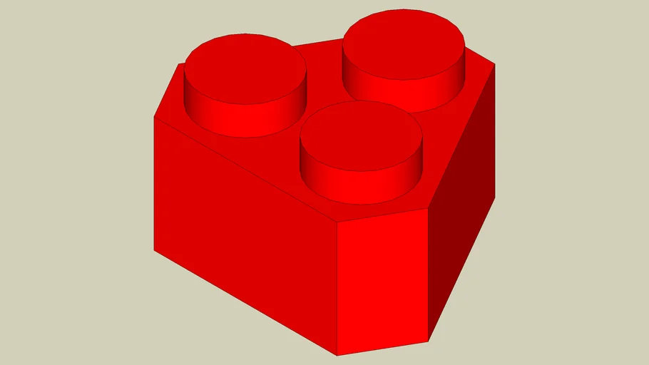 Hexagon Lego 1x2 (Triangle) | 3D Warehouse