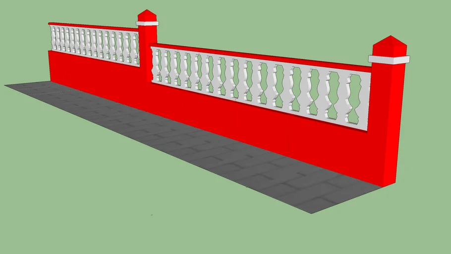 parte de un vallado situado en Abatxolo, Portugalete (Vizcaya) | 3D ...