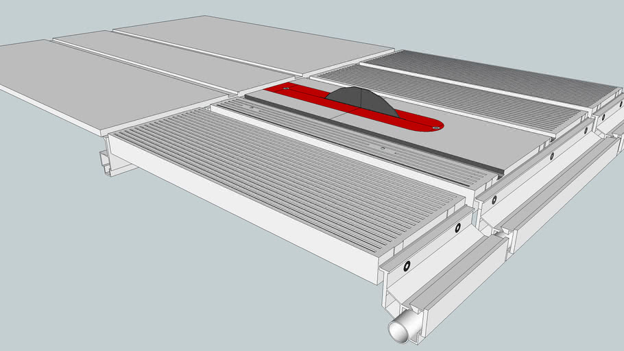 Shopsmith Main Table with Outfeed Table | 3D Warehouse