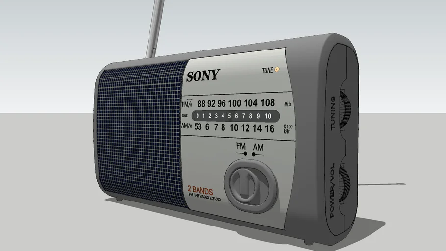 Radio ICF-303 | 3D Warehouse