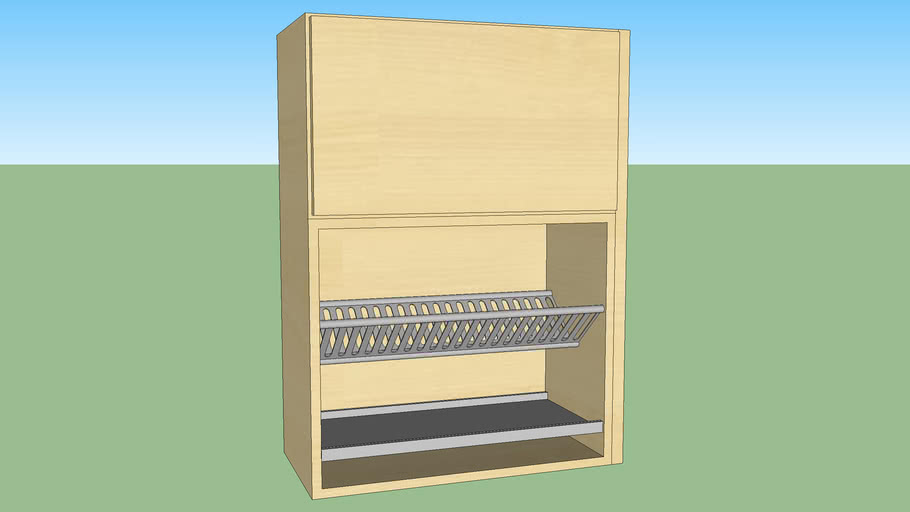Wall Cabinet and Dishrack | 3D Warehouse