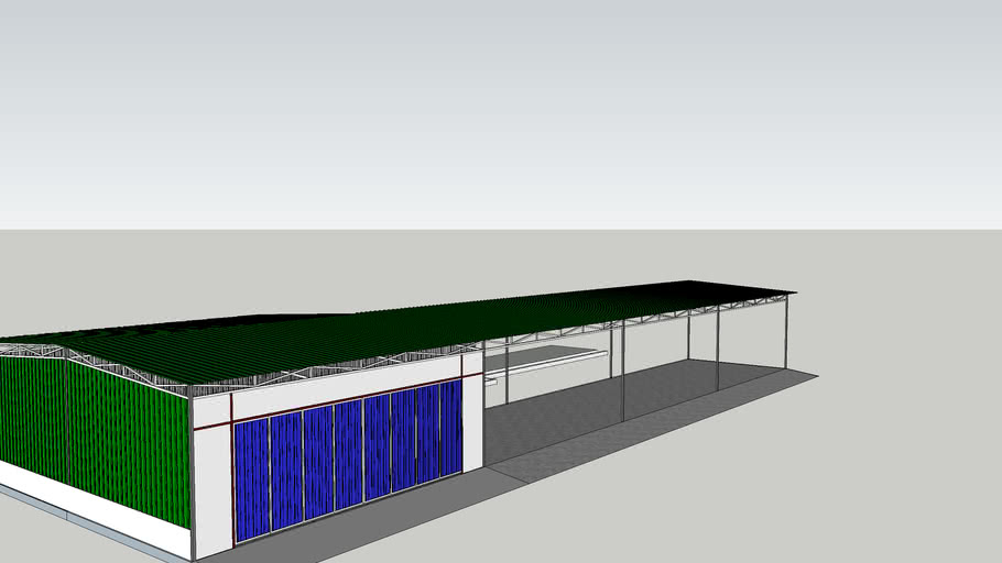 area parkir+gudang | 3D Warehouse