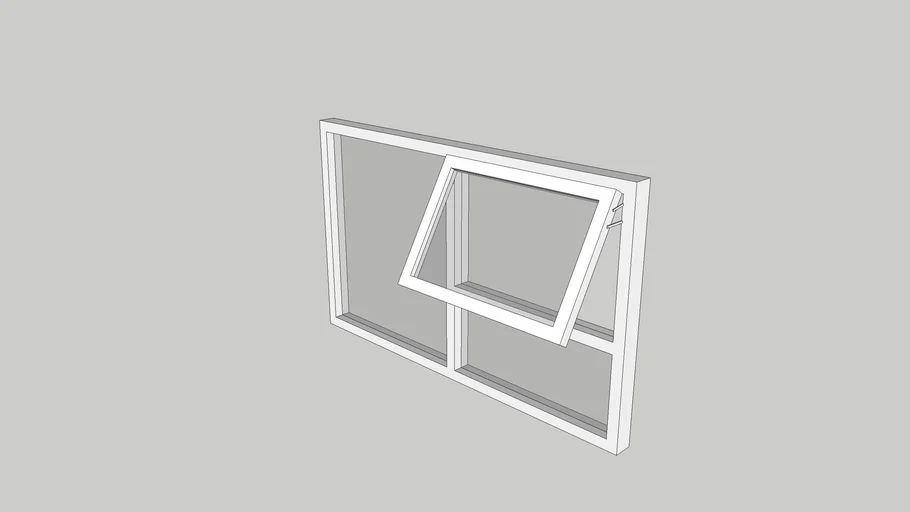 3 Pane Window 1 open pane-KR | 3D Warehouse