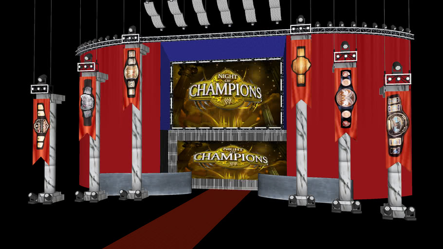 WWE Night Of Champions 2013 Stage Concept | 3D Warehouse