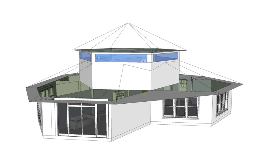Struc2 - Hexagonal House Structure | 3D Warehouse