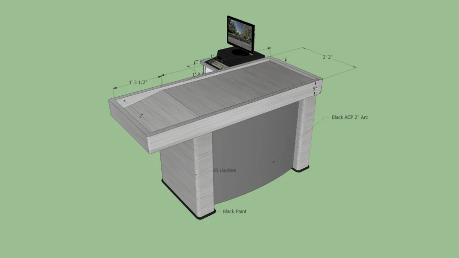 Cash Counter | 3D Warehouse