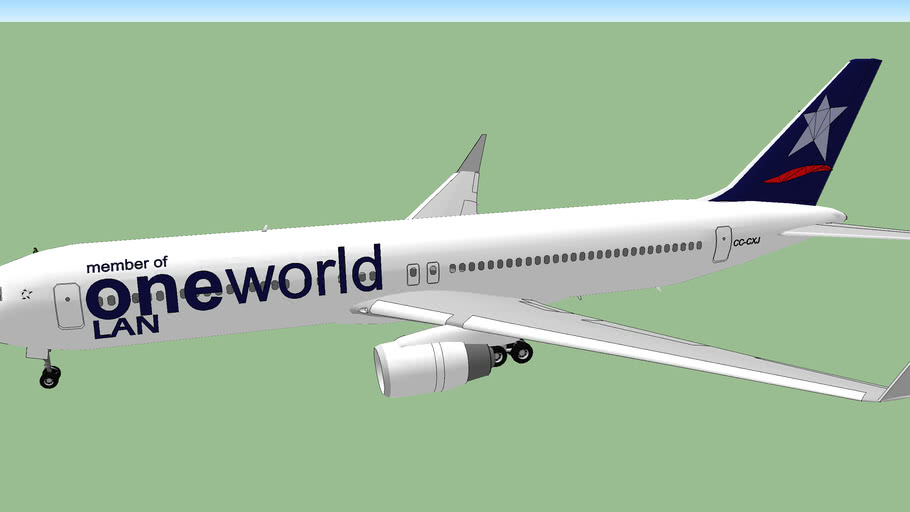 LAN Airlines (2012) - Boeing 767-300 OneWorld Alliance Livery. | 3D ...