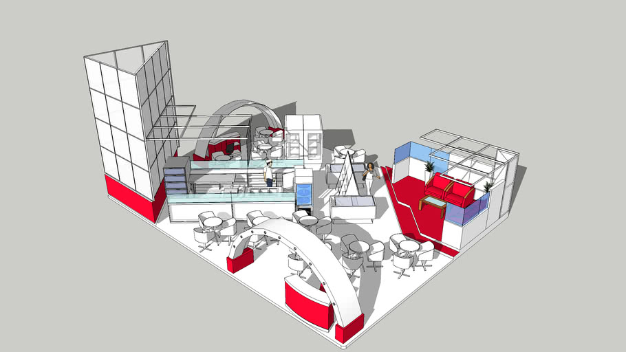 Exhibition stand 10x13 | 3D Warehouse