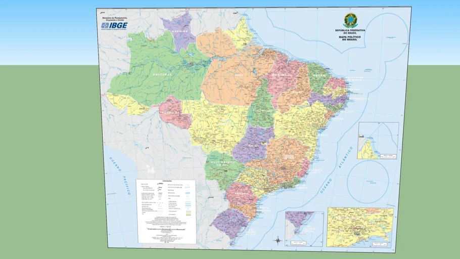 Mapa do Brasil | 3D Warehouse