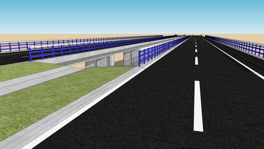 highway concrete bridge | 3D Warehouse