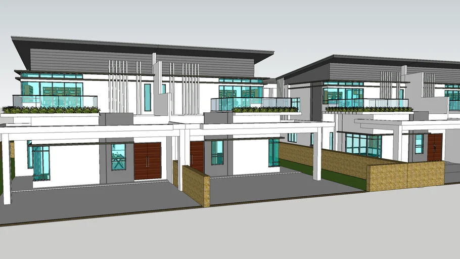 cluster house design | 3D Warehouse