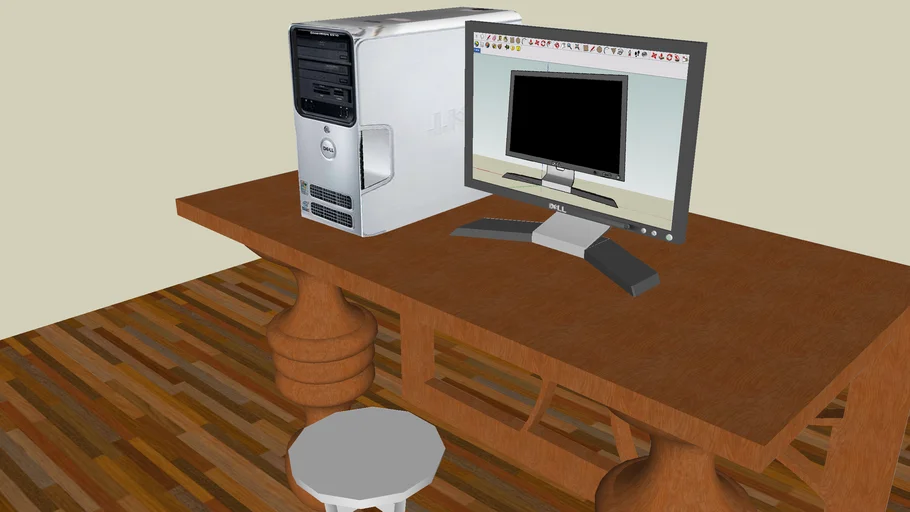 Dell E310 with large moniter | 3D Warehouse