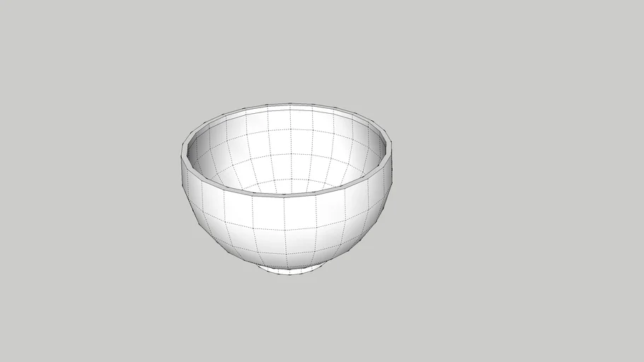 Scaled Simple Bowl | 3D Warehouse