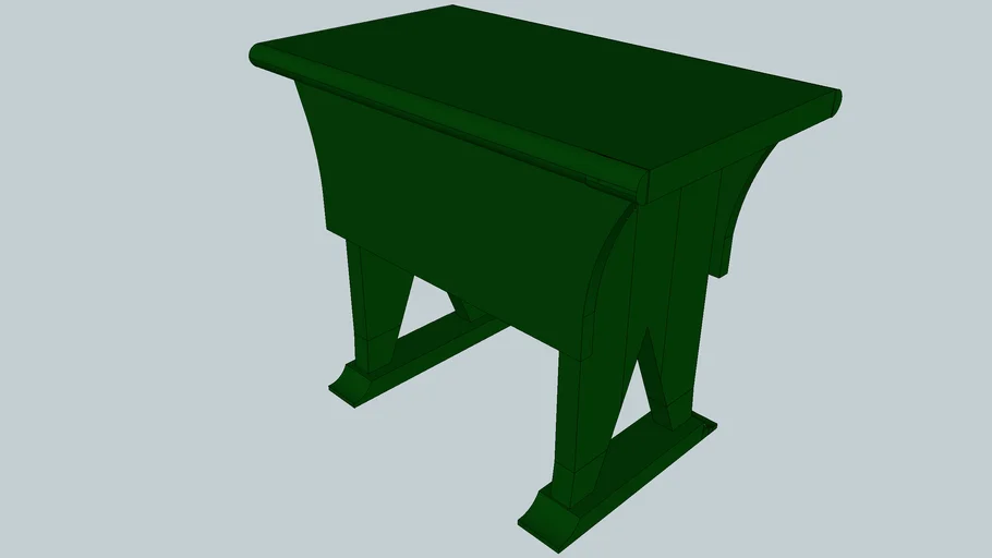 country storage bench | 3D Warehouse