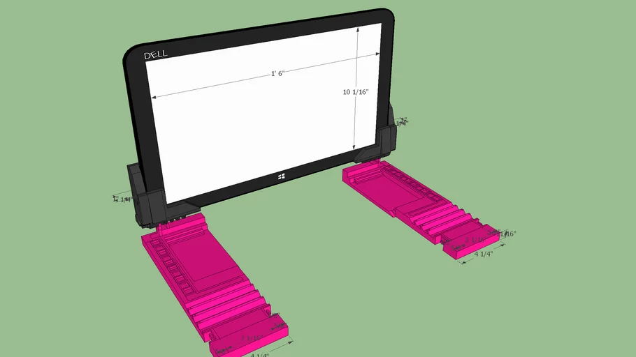 XPS18 Clam shell Case Cradle Dock H1.2 | 3D Warehouse