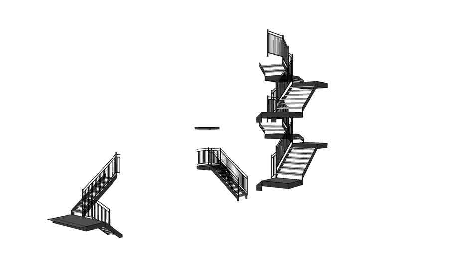 Metal Stairs | 3D Warehouse