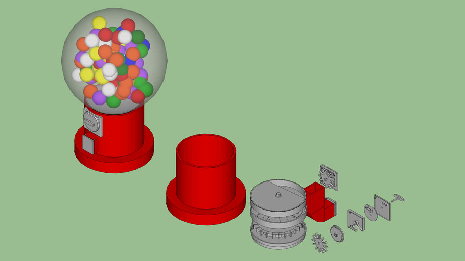 Gumball Machine Mechanism | 3D Warehouse