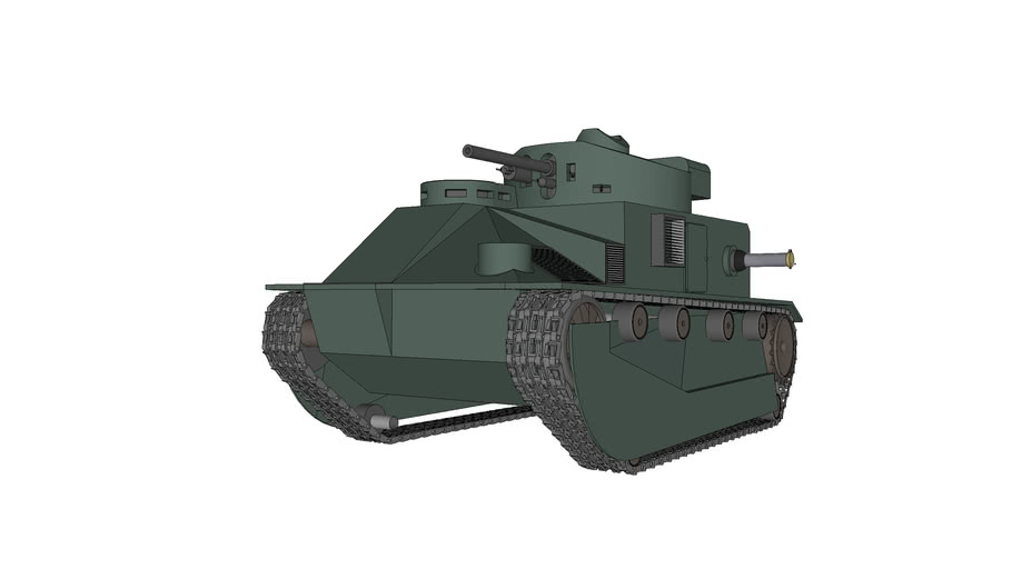 Vickers Medium Mk II | 3D Warehouse