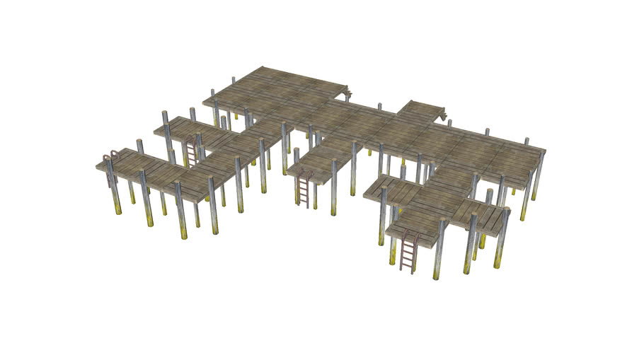 Wooden dock | 3D Warehouse