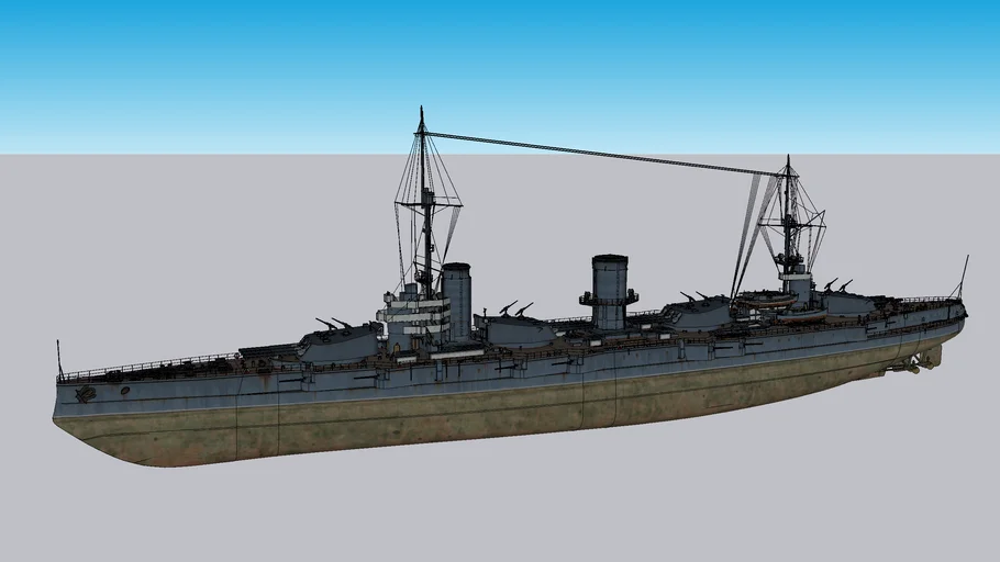 Battleship Gangut 1914 | 3D Warehouse