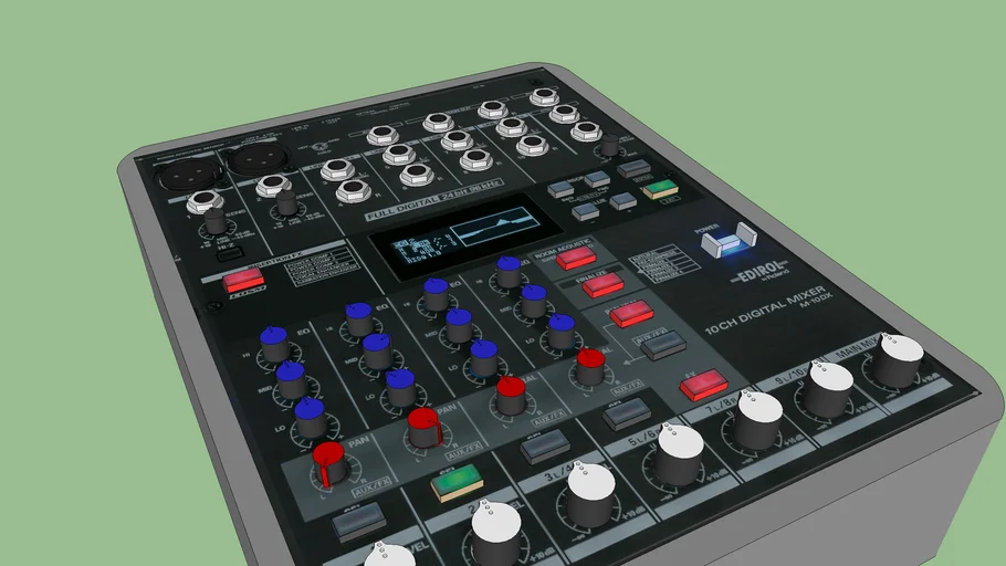 ROLAND M-10DX Small Format Digital Audio Mixer | 3D Warehouse