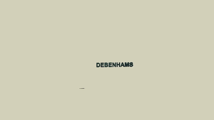 Debenhams sign | 3D Warehouse