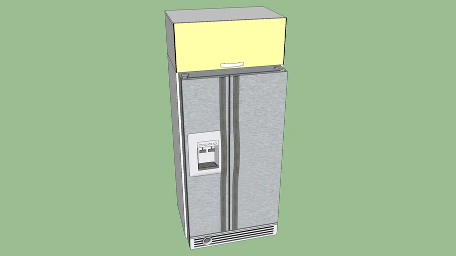 90cm Kitchen Cabinet 2 Door Ref Box | 3D Warehouse