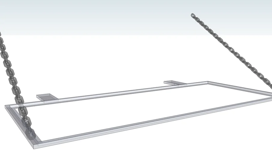 bed frame with chains | 3D Warehouse