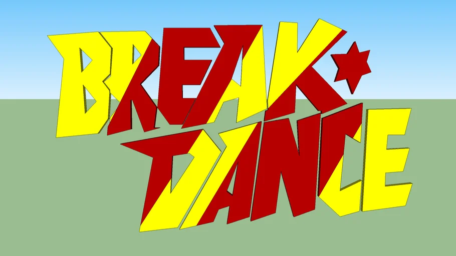 Break Dancer Huss - Schriftzug | 3D Warehouse