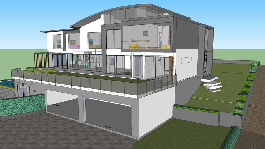 Hillside curved roof - 2015 | 3D Warehouse