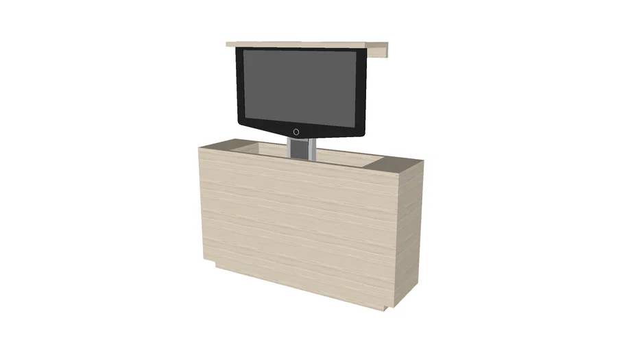 Modern TV Lift Cabinet | 3D Warehouse