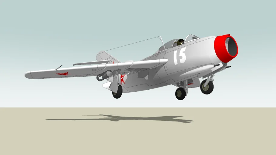 Mikoyan-Gourevitch MiG-15 'Fagot' | 3D Warehouse