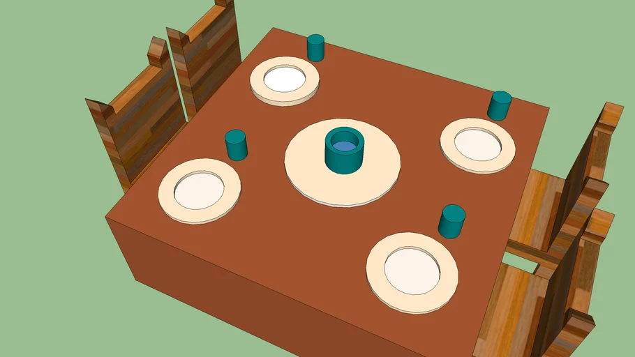 Dining Set | 3D Warehouse
