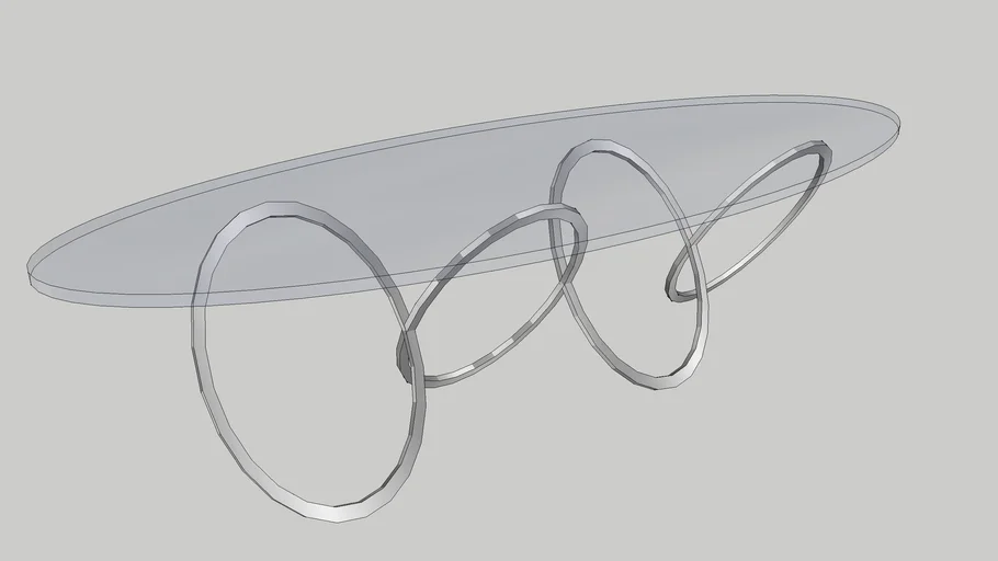 dia oval coffe table | 3D Warehouse