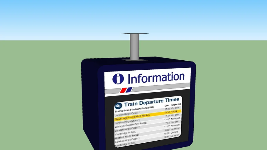 Network Southeast Information Display Monitor | 3D Warehouse