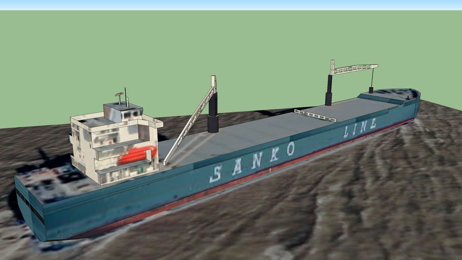 Bulkcarrier, Sanko Line | 3D Warehouse