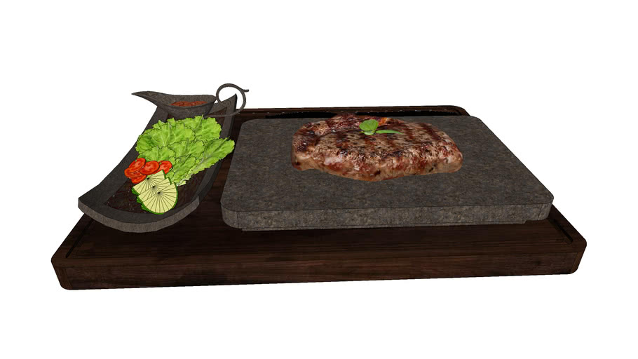 Stone Plate Steak | 3D Warehouse