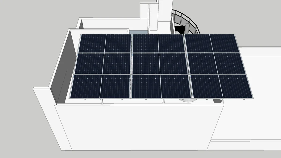 solar structure 5 kw | 3D Warehouse