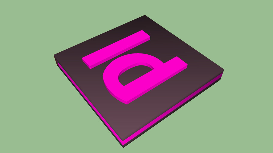 Adobe InDesign Icon 3D | 3D Warehouse