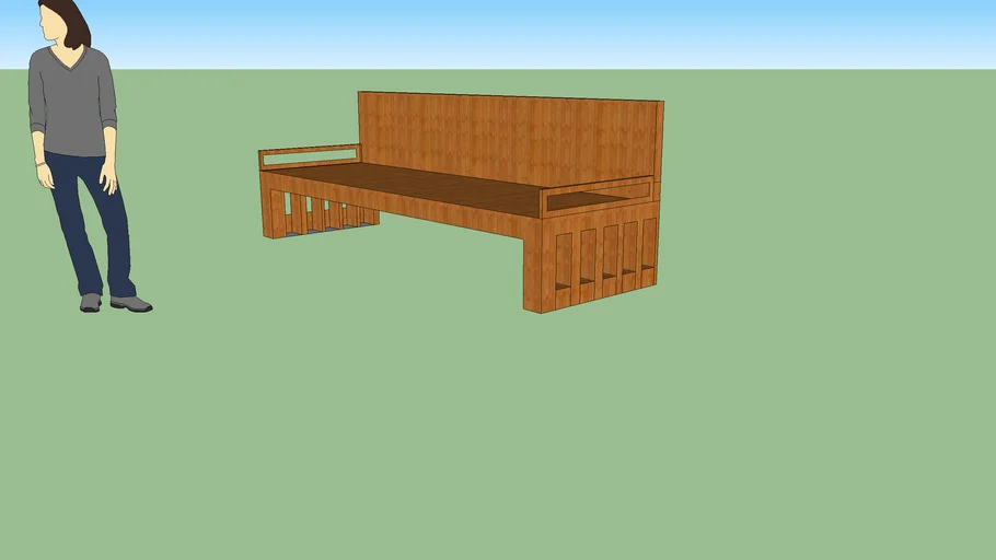 The Mall Bench | 3D Warehouse