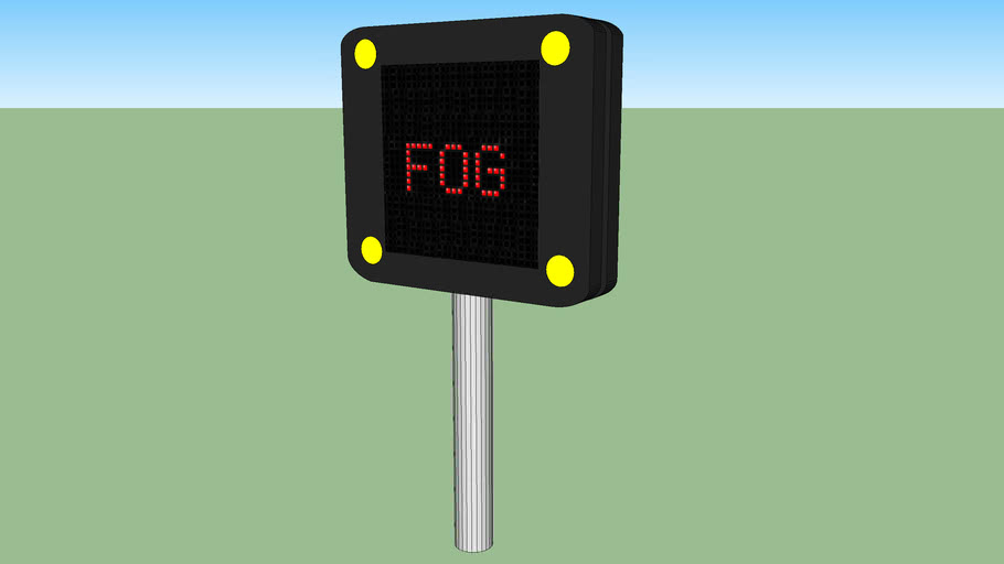 LED highway fog sign | 3D Warehouse