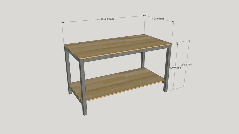 Simple workbench | 3D Warehouse