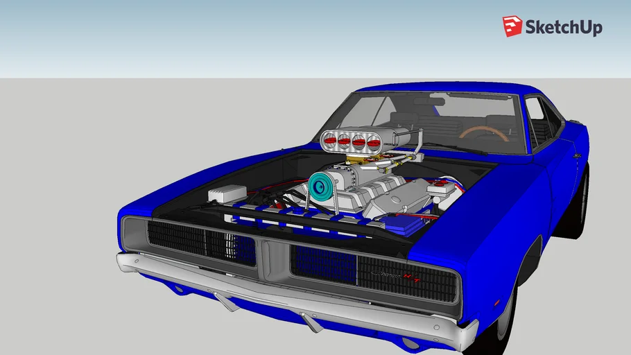 1969 dodge charger drag car | 3D Warehouse