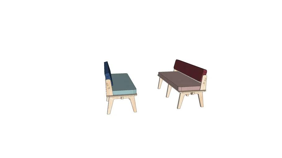 Council Bench by Still Design | 3D Warehouse