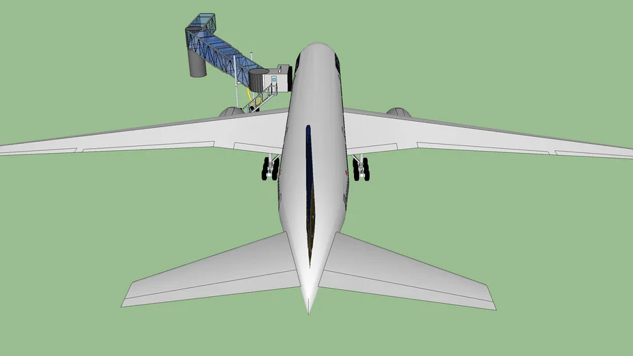 B- 777 with Jetway | 3D Warehouse
