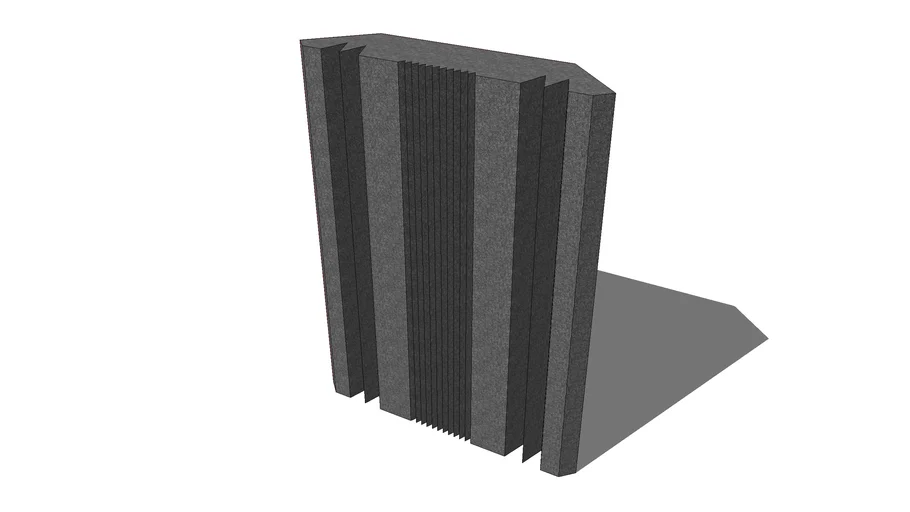 SoundAcoustics BT120/80 corner bass trap | 3D Warehouse